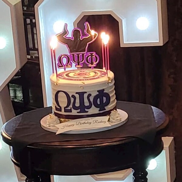 Omega Psi Phi Inspired Cake Topper | D9 Cake Toppers | D9 Cake Charm ...