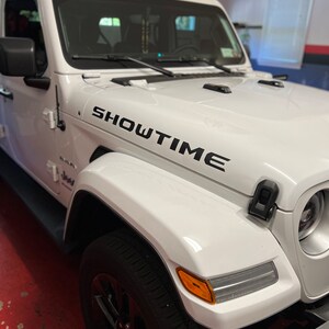 Custom Black Lettering Sticker Decal for Hood With an Outline - Etsy