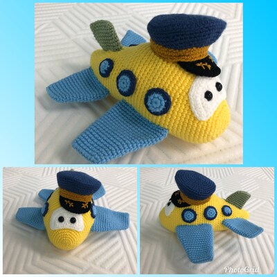 Pilot Plane Amigurumi PDF Crochet Pattern - Etsy