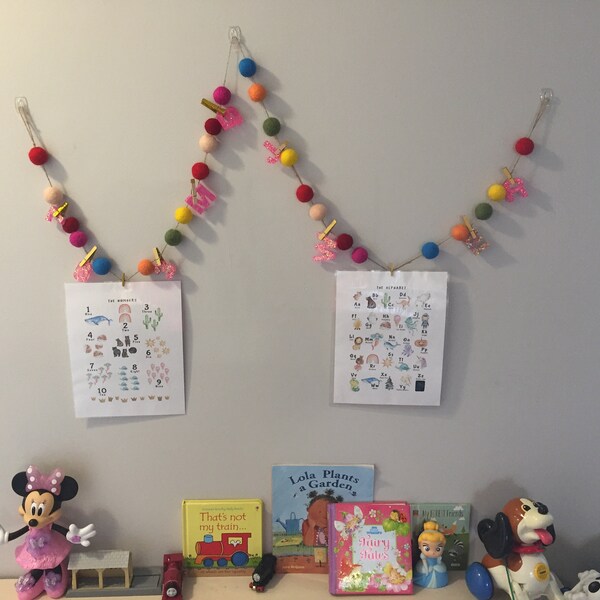 Numbers Print, Educational Prints for Kids, Large Numbers Wall Art ...