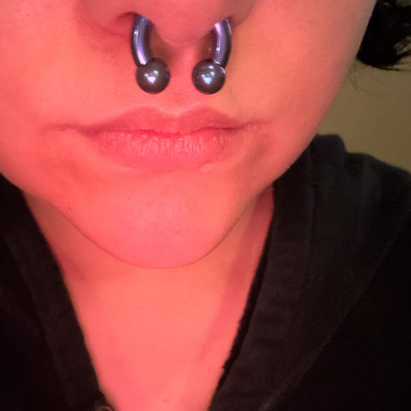 TEAL PURPLE (4G, 5G, 6G, 7G, 8G, 10G, 12G) Anodized ASTM F136 Titanium ...