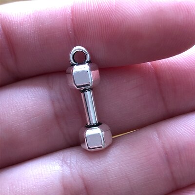 1 Silver 45 LBS 20.4 KG Weight Plate Charm / Barbell / - Etsy