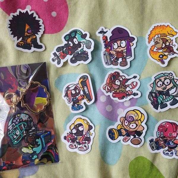 MYSTERY Keychain + 10 Stickers! - Etsy