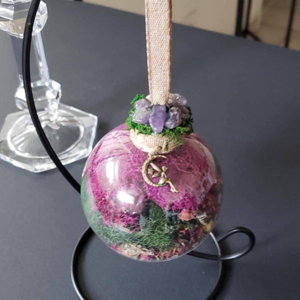 Moon Fairy Witch Ball | Protection Witches Ball | Cottagecore Decor ...