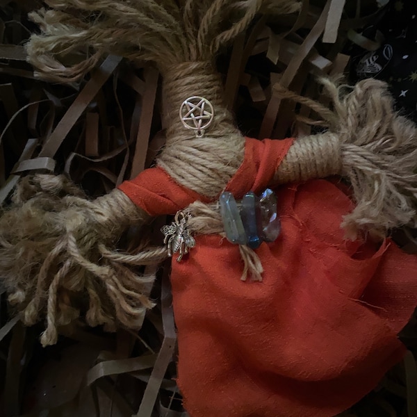 Handmade Boogity Doll: Voodoo Blessing Poppet With Vintage Fabric - Etsy