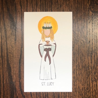 Custom Saint Print Saint Print Saint Card Catholic Gift - Etsy