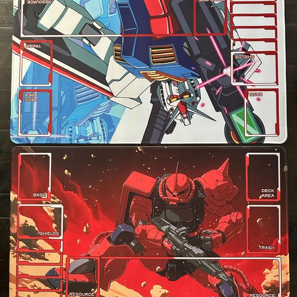 Gundam MSM-03 at War Playmat - Gundam Card Game - 24" X 14" Inches (600 ...