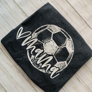 Mama Soccer Ball Screen Print Transfer, WHITE, T-shirt Transfernot a ...