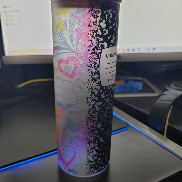 Teacher Sublimation Tumbler Wrap Design, Composition Notebook ...