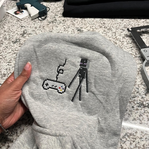 Enderman Video Game Embroidery Design - Etsy