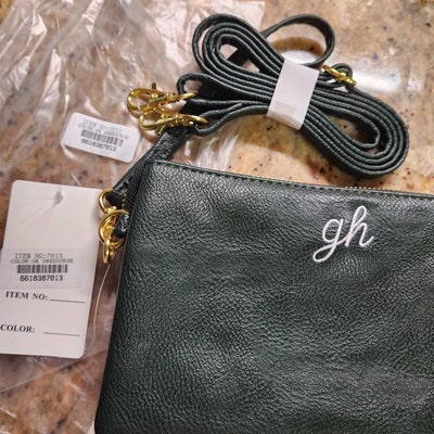 Monogram Wristlet With Mini Initial Monogram Wristlet Wallet ...