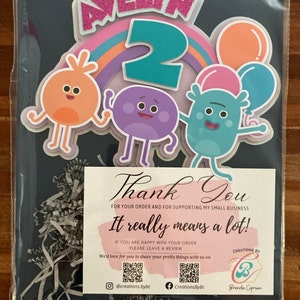 Bumble Nums Cake Topper / Super Simple Theme - Etsy