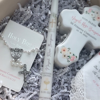 Mi Primera Comunión First Holy Communion Candles, Personalized Ceremony ...