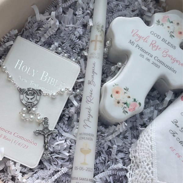 Mi Primera Comunión First Holy Communion Candles, Personalized Ceremony ...