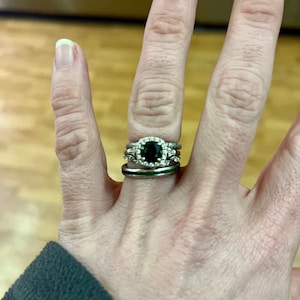 New Infinity His and Hers Tension Set Titanium Wedding Rings: | Etsy