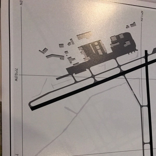 Paine Field Art Print, PAE Airport Map Poster, Aviation Decor, Seattle ...