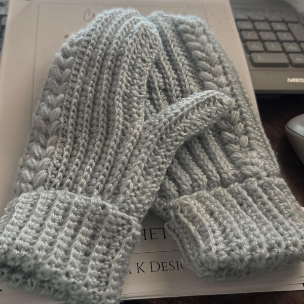 CROCHET PATTERN + VIDEO Autumn Wheat Crochet Mittens in 6 Sizes Newborn ...