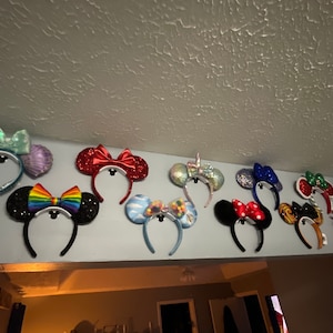 Decorated Mickey Ear Wall Displays 5 10 or 20 Packs | Etsy UK