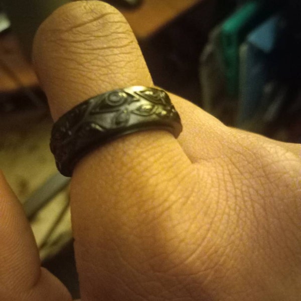 Fidget Ring Moon Stars Sun Anxiety Ring Spinner Silver Gold Spinner ...