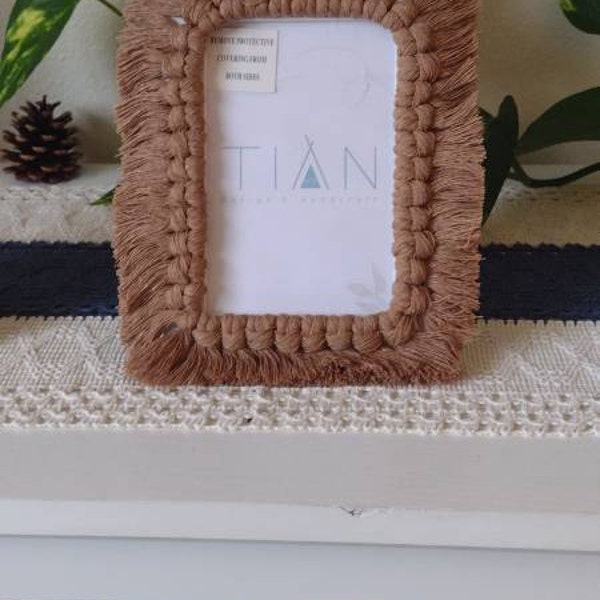 Macrame Pictures Holder | Polaroid Frame | Macrame Photo Hanger | Wall ...
