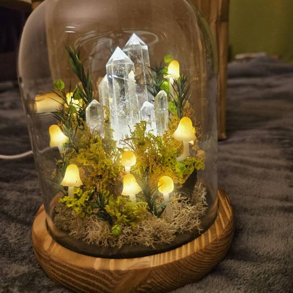 Glowing Crystal Pillars With Healing Properties, Enchanted Forest ...
