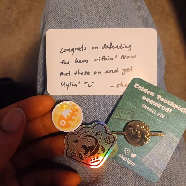 Splatoon 2 Octo Expansion Golden Toothpick Enamel Pin - Etsy