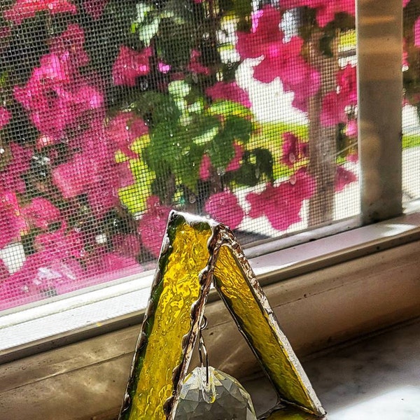PATTERN 3D Prism Triangle Stand Stained Glass Pattern, PDF Digital ...