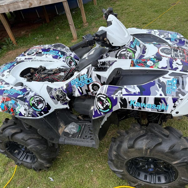 Kawasaki KFX 700 Full Graphics Kit Decals Stickers Atv Utv - Etsy