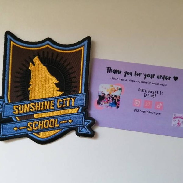 Sunshine City School Iron-on Patch &TEAM - Etsy