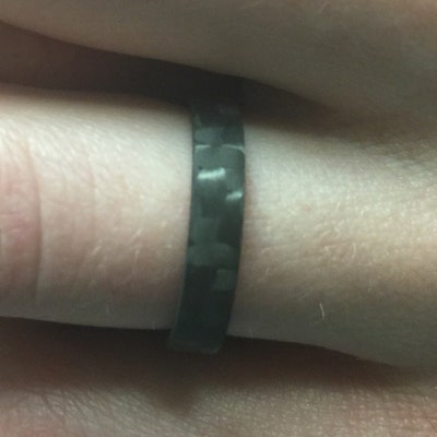 Pure Carbon Fiber Ring Horizontal Pattern Matte Finish - Etsy