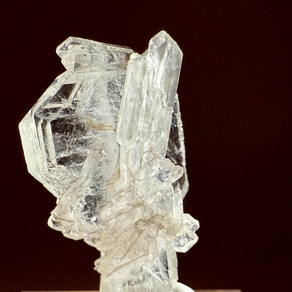 RARE Gorgeous Black Riebeckite Included Quartz Double Point With ...