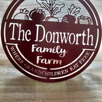 Family Name Custom Metal Farm Sign Personalized Farming Sign - Etsy Canada