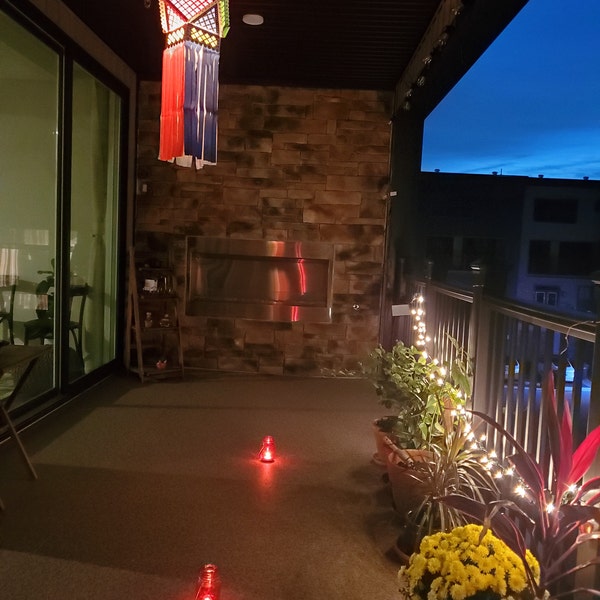 Large No Assembly Foldable Reusable Diwali Paper Lantern Decoration ...