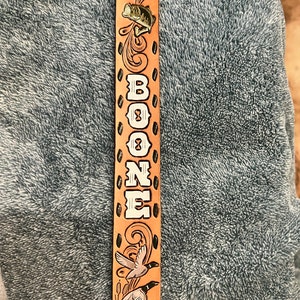 Western Tooled Leather Pacifier Clip - Etsy