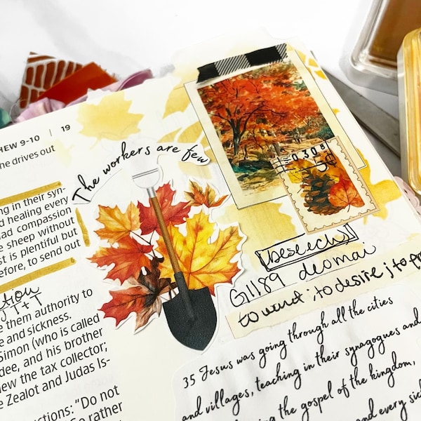 MEGA PACK FALL Collage/cluster Digital Kit, Fall Labels, Autumn Collage ...