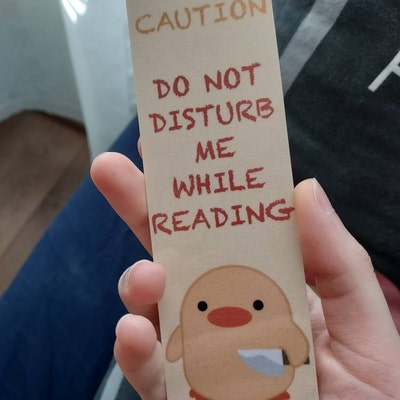 Cute Duck Bookmark Bookish, Duck Lover, Reader Gift and Laminated One ...