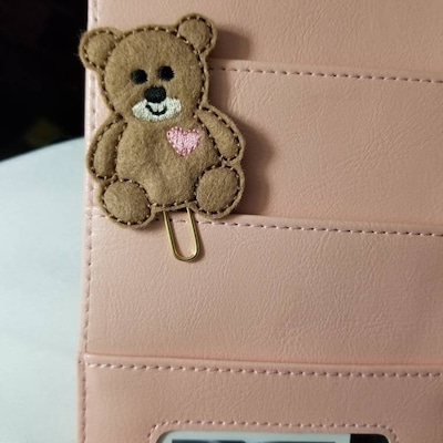Teddy Bear Paper Clip Bear Paper Clip Planner Paperclip - Etsy