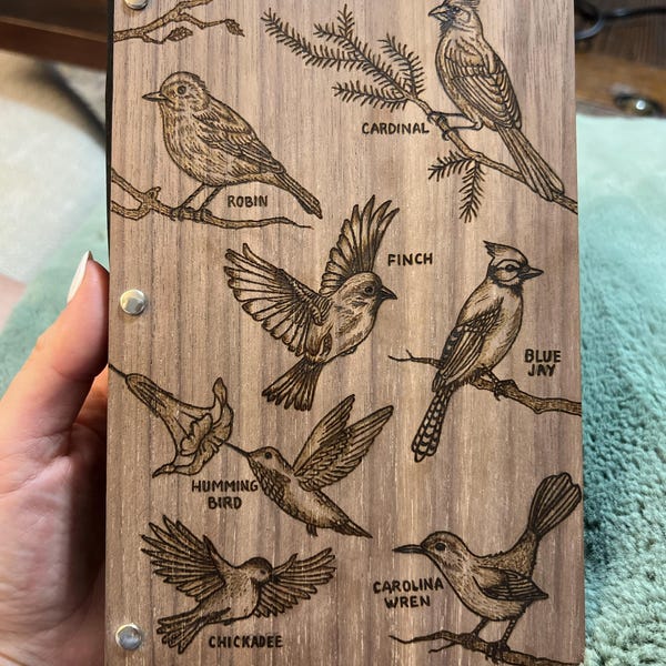 Personalized Wood Notebook, Tree of Life Laser Cut Wood Journal With ...