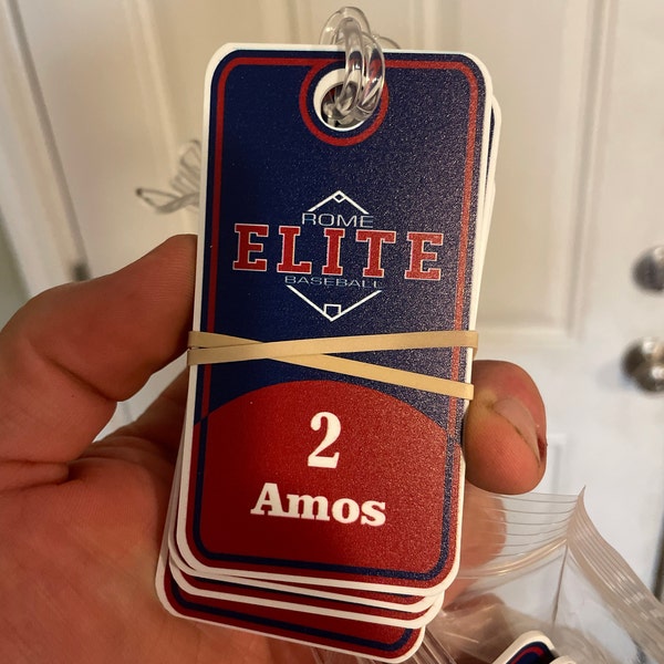 Custom Sports Team Bag Tag, Bag Tags for Football, Hockey, Baseball ...