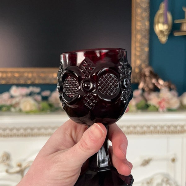 Blood Red Aperitif Glasses | Gothic Valentine Gift | Pair After Dinner ...