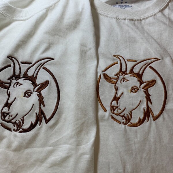 Goat Embroidery Design, Goat Embroidery Files, Motif De Broderie Chèvre ...