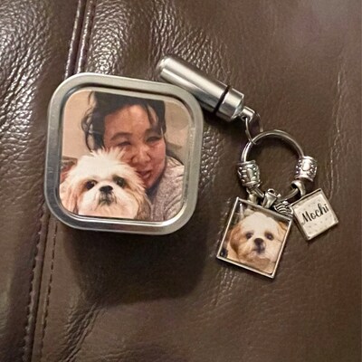 Pet Memorial Key Ring Pet Memorial Keychain With Custom Photo and ...