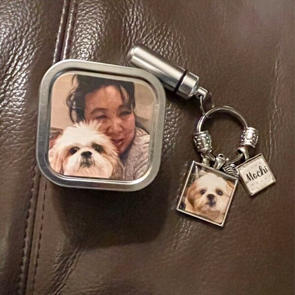 Pet Memorial Key Ring Pet Memorial Keychain With Custom Photo and ...
