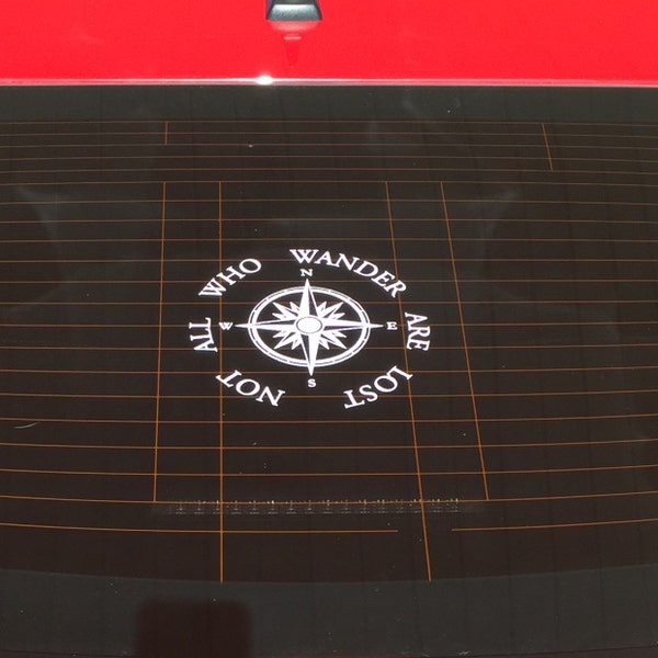 Not All Who Wander Are Lost Compass Removable Vinyl Decal - Adventure ...
