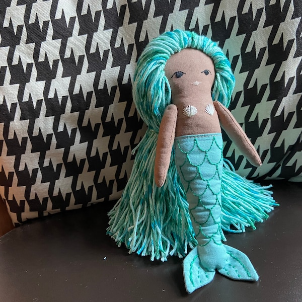 8" Mermaid Pattern and Detailed Instructions in English ( 3 Hairstyles ...