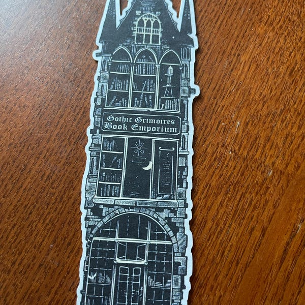 Gothic Grimoires, Handcrafted Gothic Bookshop Bookmark for Bibliophiles ...