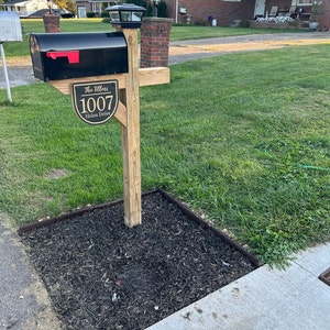 12 X 8 Mailbox House Number Sign, Mailbox Number, Realtor Closing Gift ...