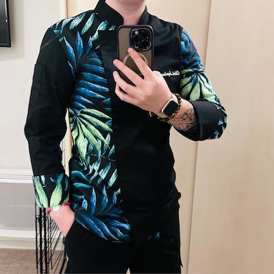 Patterned Personalized Chef Coat Chef Jacket for Man and Women ...