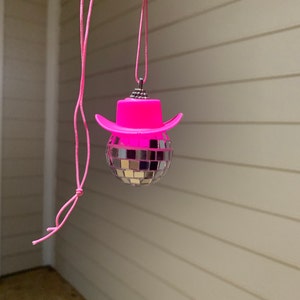 Cow Print Light Blue Disco Cowboy Rear View Mirror Car - Etsy