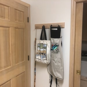 White Shaker Peg Racks Solid Maple 18 to 58 3-10 Pegs Handmade in the ...